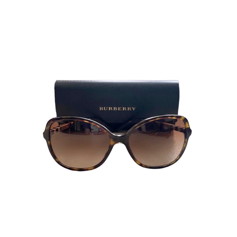 Burberry Dark Havana Brown Tortoise Shell Sunglasses … - Gem